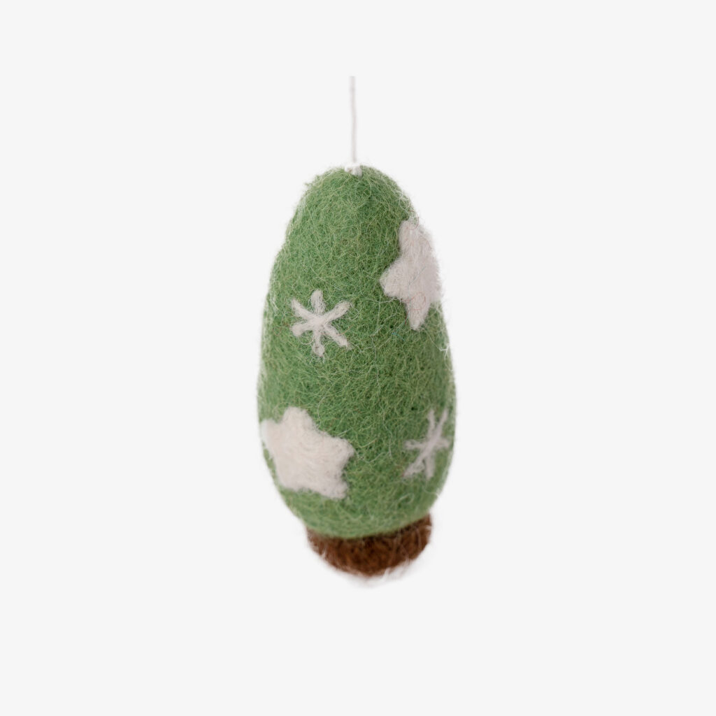 Adorable Handmade Felt Pine Tree - Nomad Kraft